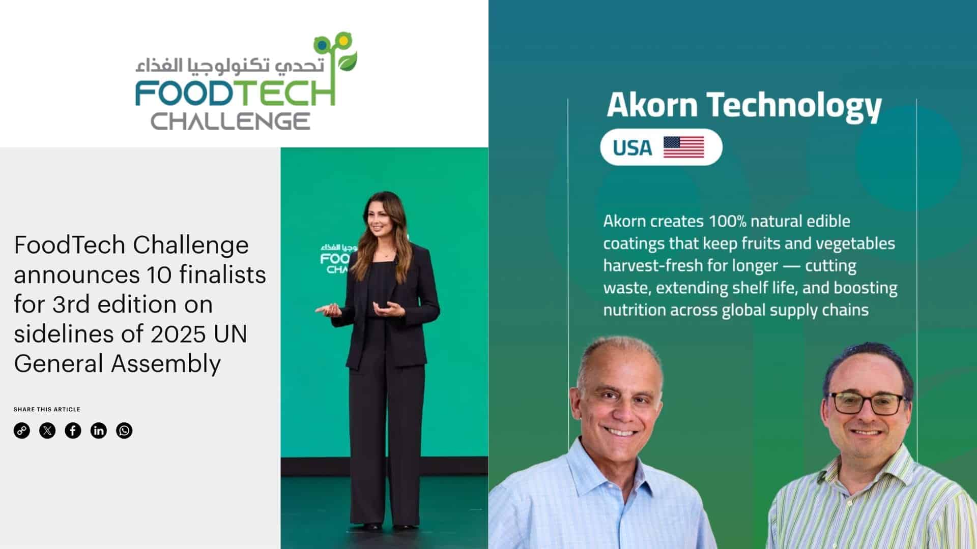 Abu Dhabi here we come - as a 2025 UAE FoodTech Challenge finalist ...